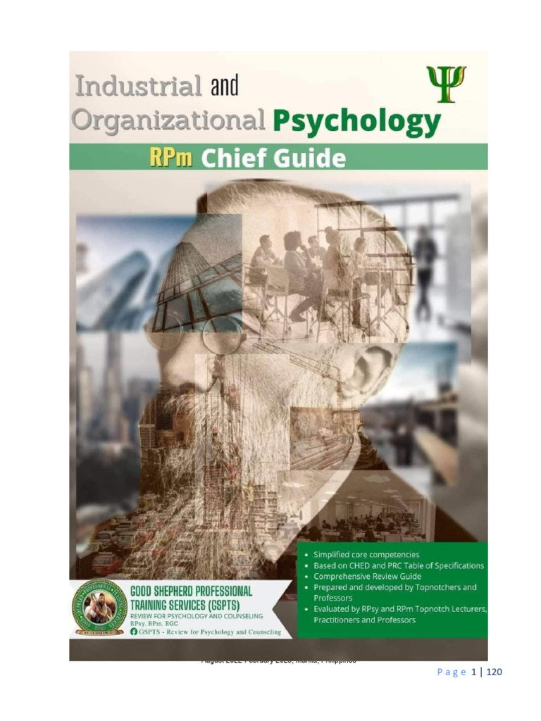 Chief Guide in Industrial and Organizational Psychology 2022 | PDF ...