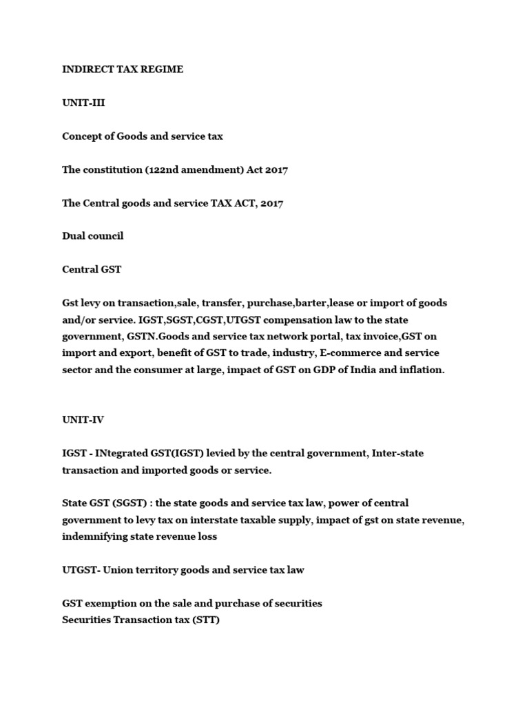 Complete GST Notes | PDF | Taxes | Value Added Tax