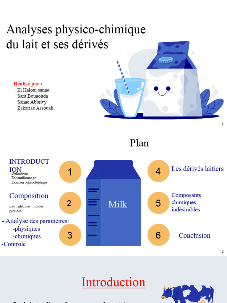 Analyse physico-chimique du lait | PDF