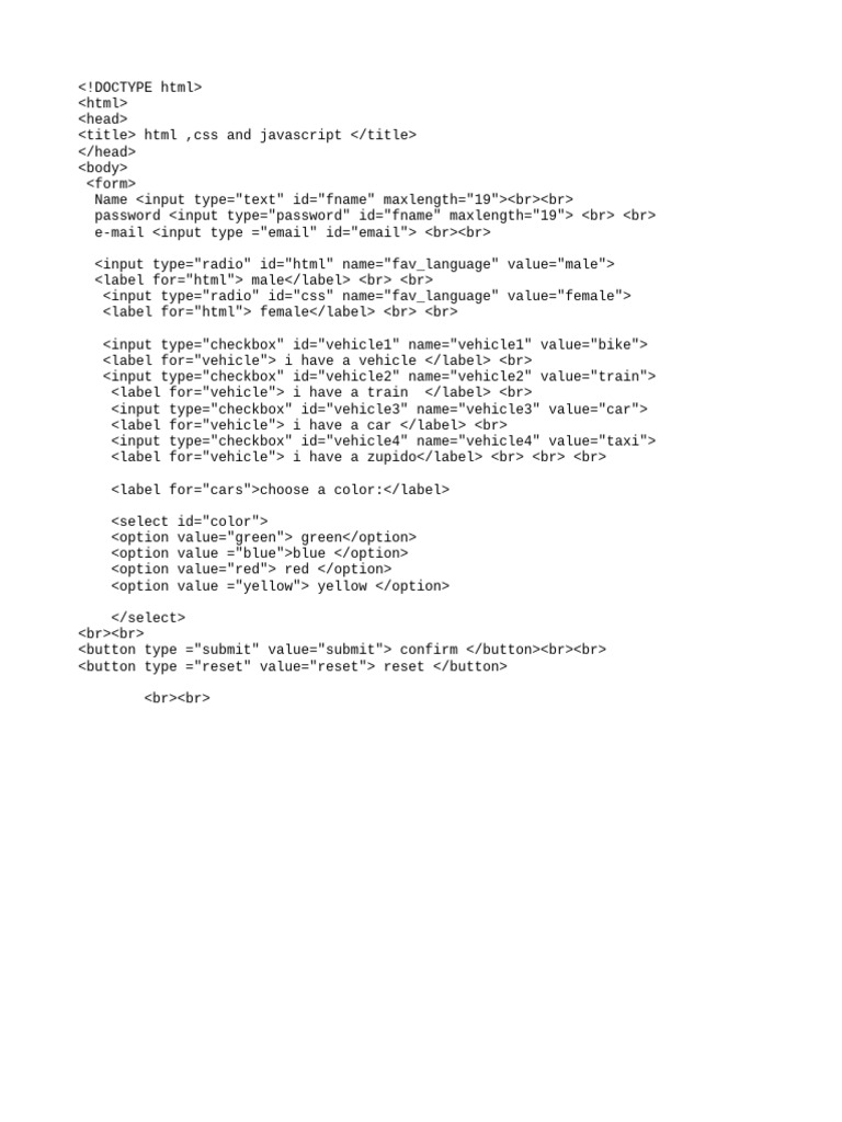 Liveweave Program of HTML, CSS and Javascript | PDF