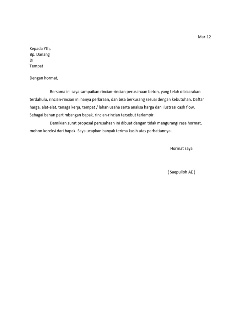 Proposal batching plant | PDF