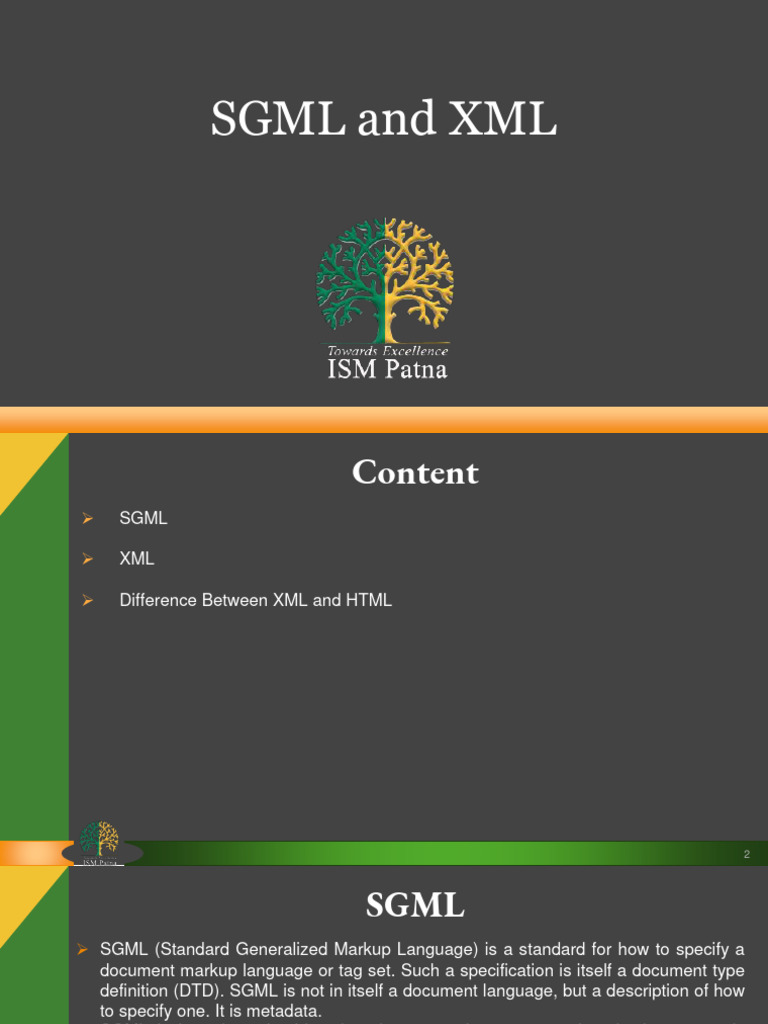 Sgmlandxml 200806091332 | PDF | Xml | Markup Language