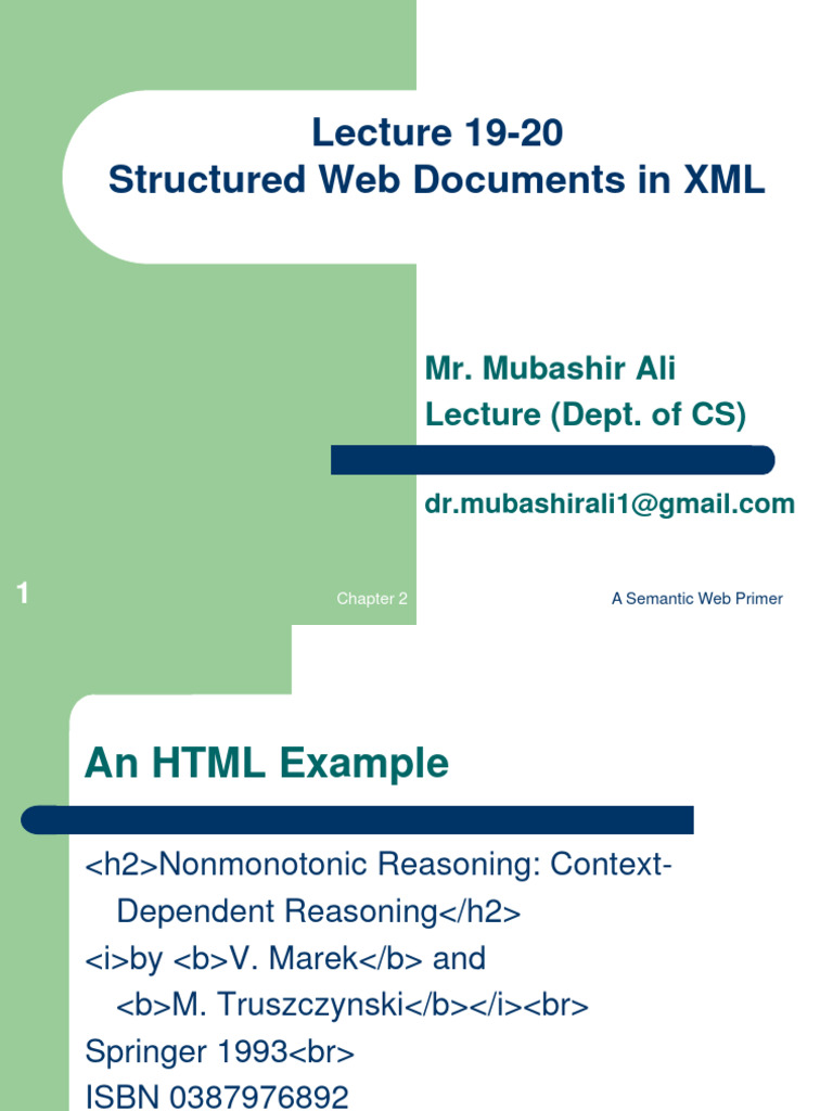 Structured Web Document XML | PDF | X Path | Xml Schema