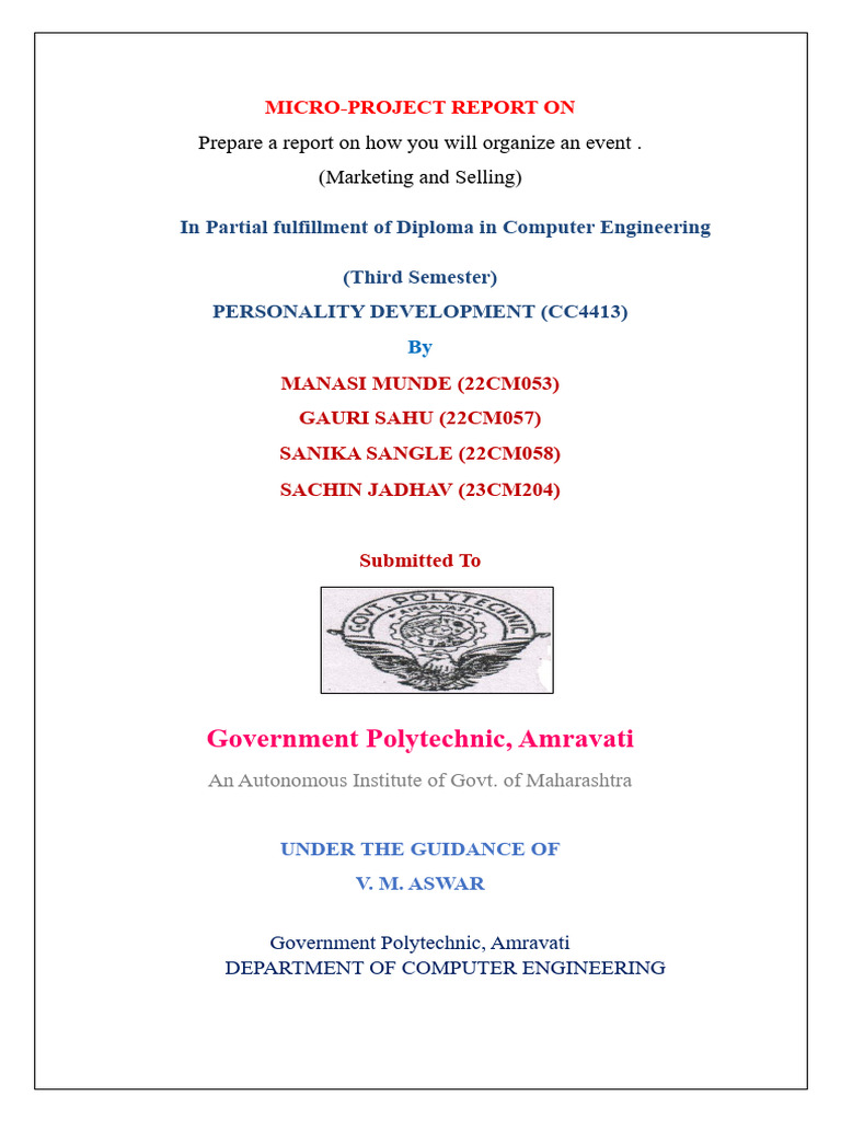 PD Project Final 23-24 | PDF | Information | Learning