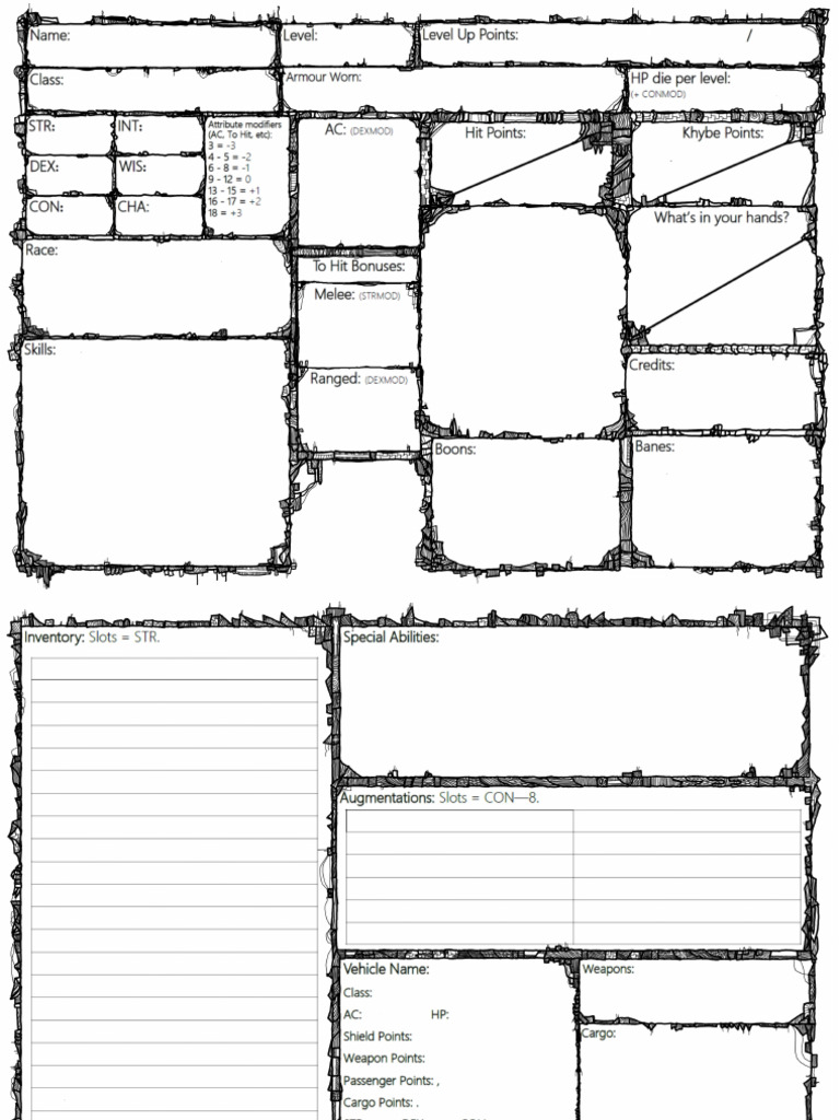 SD CharacterSheet | PDF