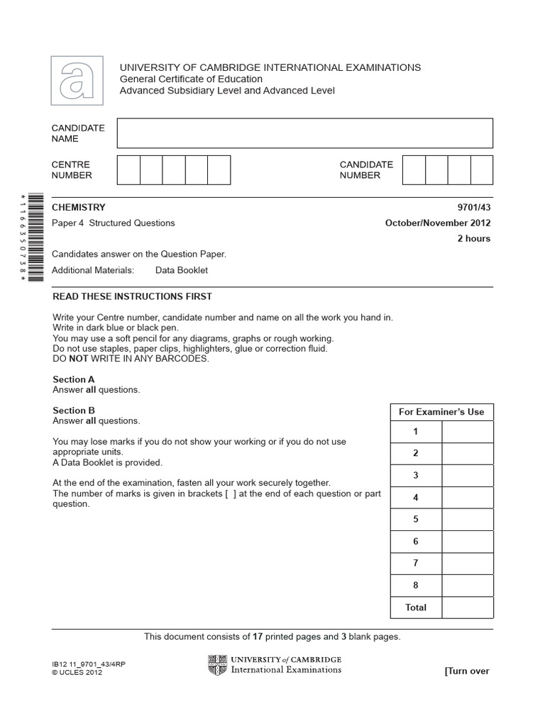 University of Cambridge International Examinations General Certifi Cate ...