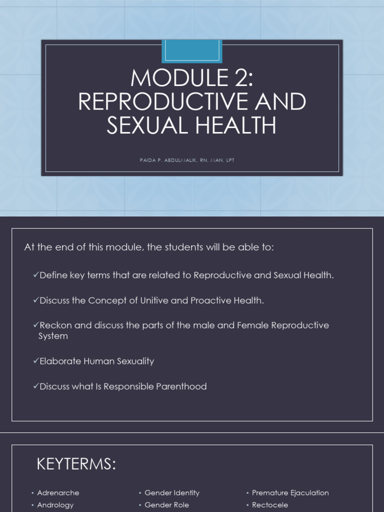 NSG 123 Module 2 | PDF | Menstrual Cycle | Uterus