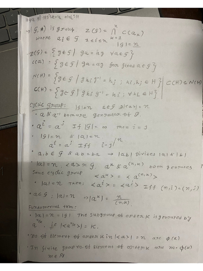 Group Theory Results | PDF