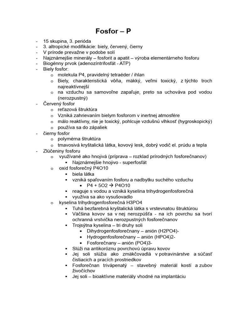 Fosfor | PDF