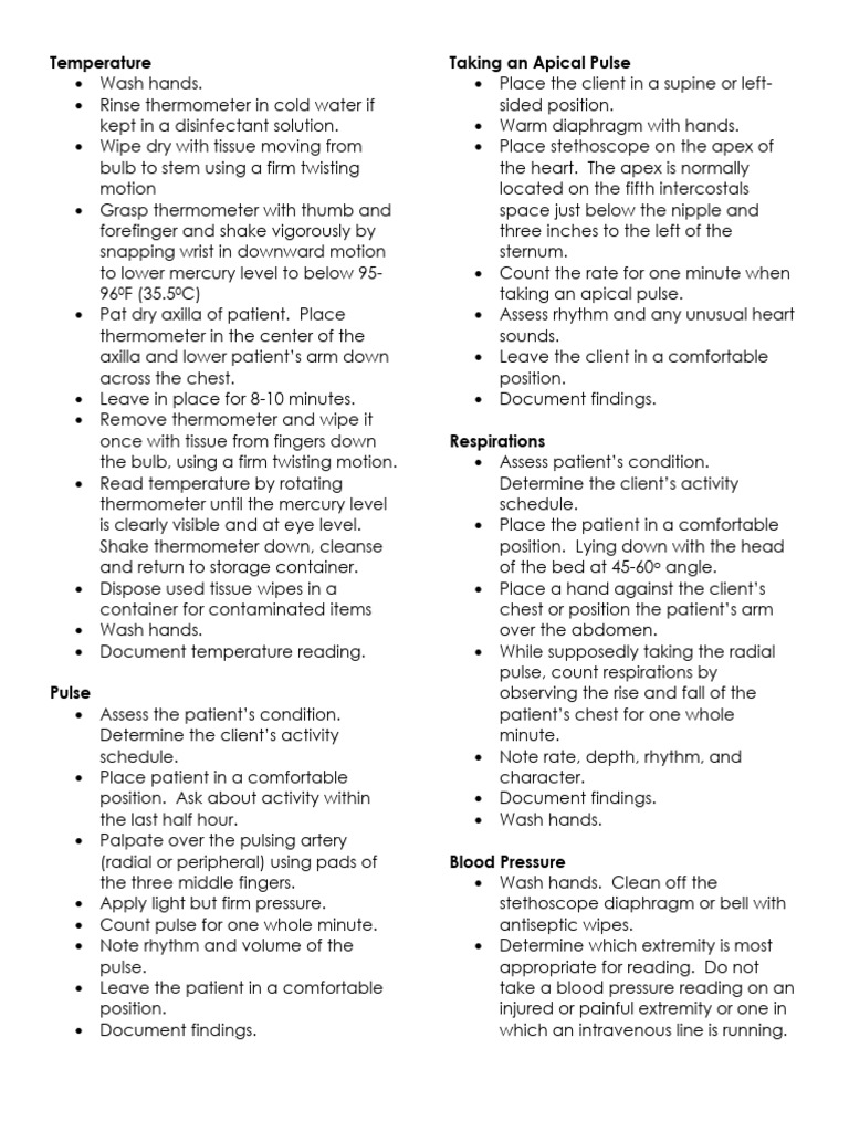 Vital Signs (Script) | PDF | Pulse | Blood Pressure