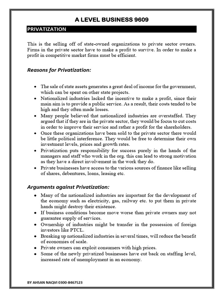 0 - Business 9609 A2 Notes | PDF | Demand | Marketing