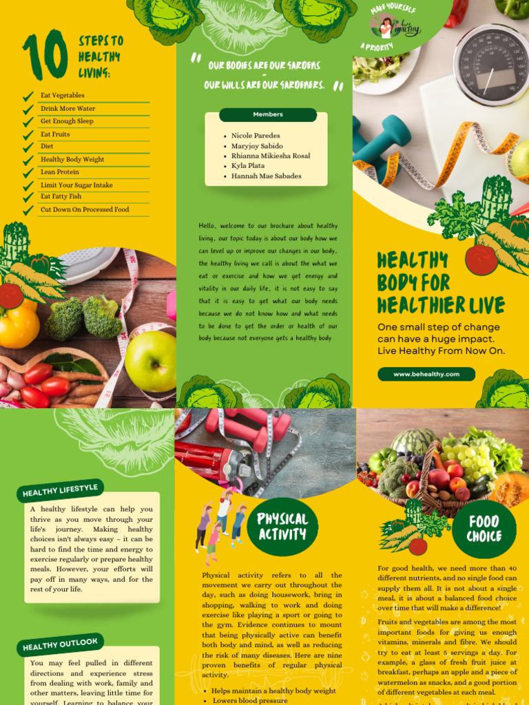 Green Yellow Fresh Organic Vegetable Farm Promotion Brochure | PDF ...