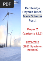 IGCSE Physics 0625 Formula Sheet | PDF