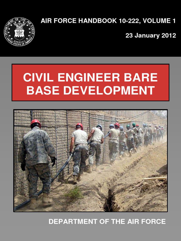 Civil Engineer Bare Base Handbook | PDF | Cbrn Defense | Latrine