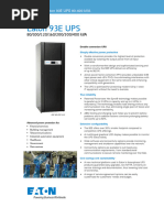 Eaton 93t Ups Datasheet | PDF | Alternating Current | Electricity