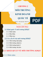 Bài giảng Marketing quốc tế - Chương 2 - Môi trường marketing quốc tế và nghiên cứu thị trường ...