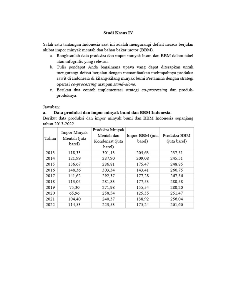 Studi Kasus IV - Migas | PDF