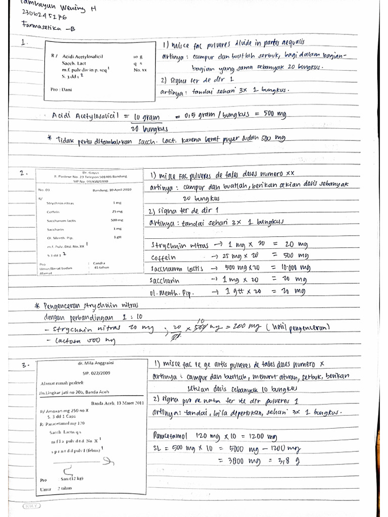 Farmasetika - B - Pambayun Wening - 2306245176 | PDF