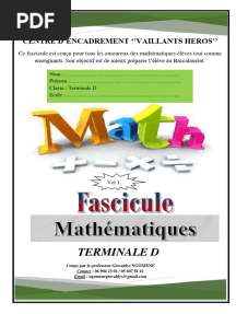 Documents et PDF Enseignement des mathématiques | Scribd