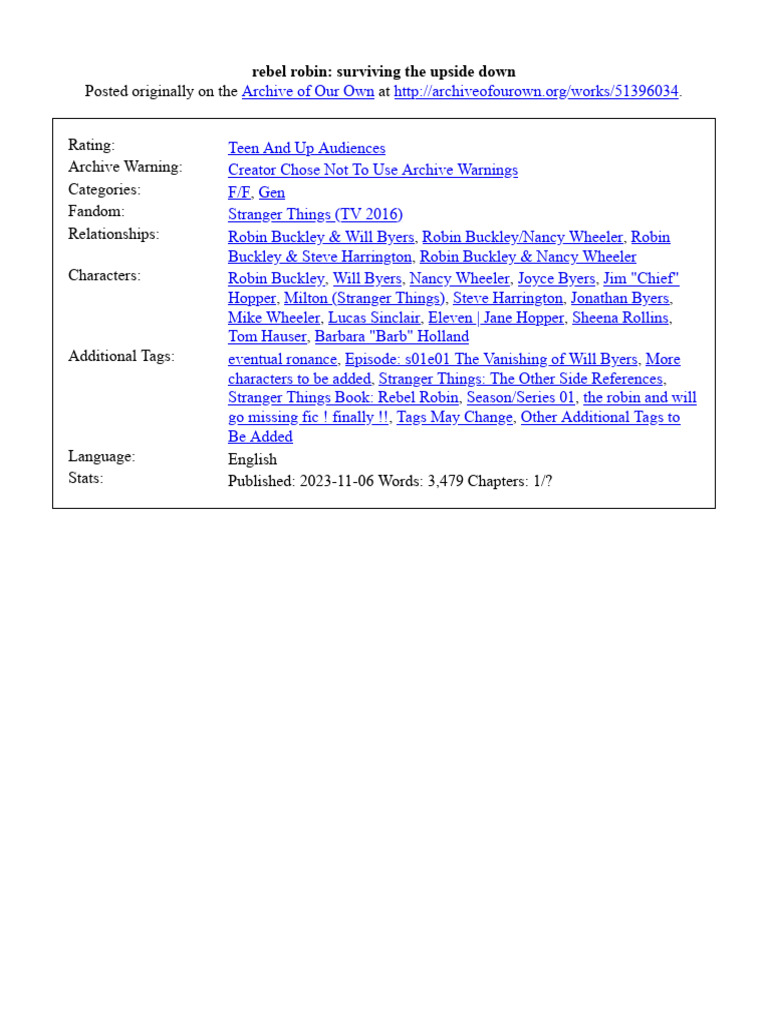 Rebel Robin Surviving | PDF