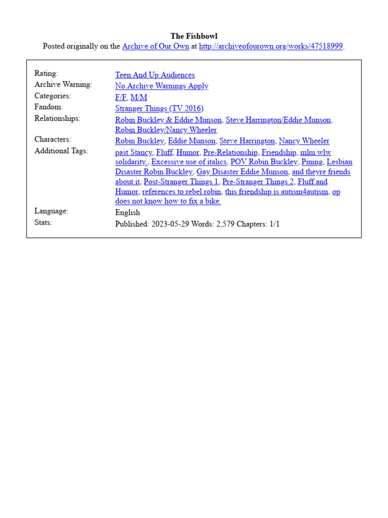 The Fishbowl | PDF
