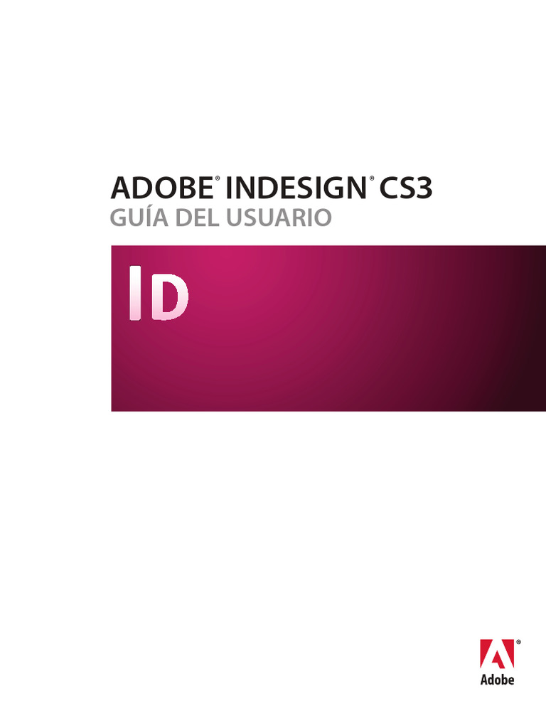 Portada Manual Adobe InDesign CS | PDF