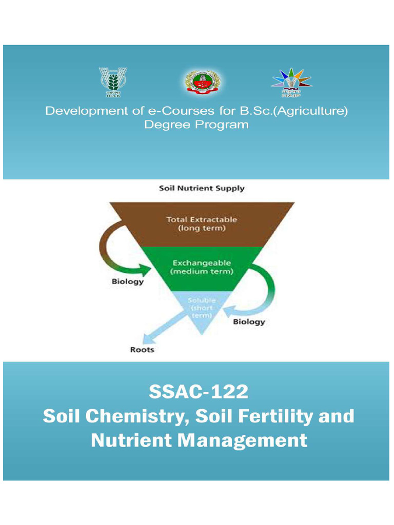 Soil Chemistry, Soil Fertility & Nutrient Management | PDF | Soil | Ph