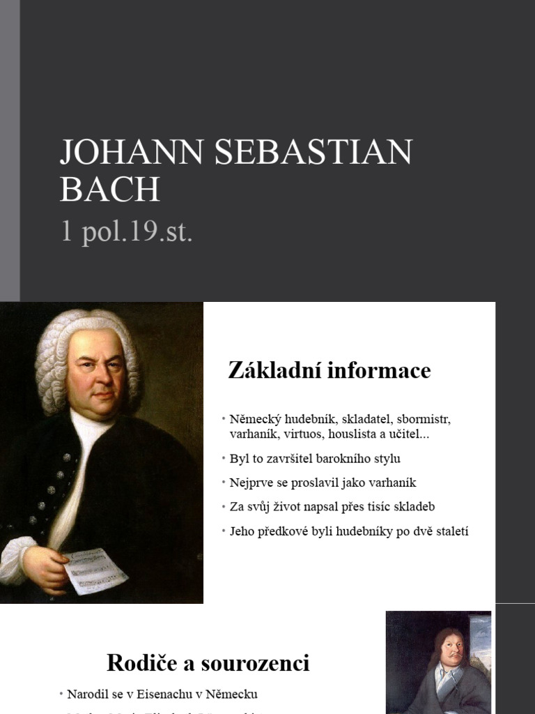 Prezentace - Johann Sebastian Bach | PDF