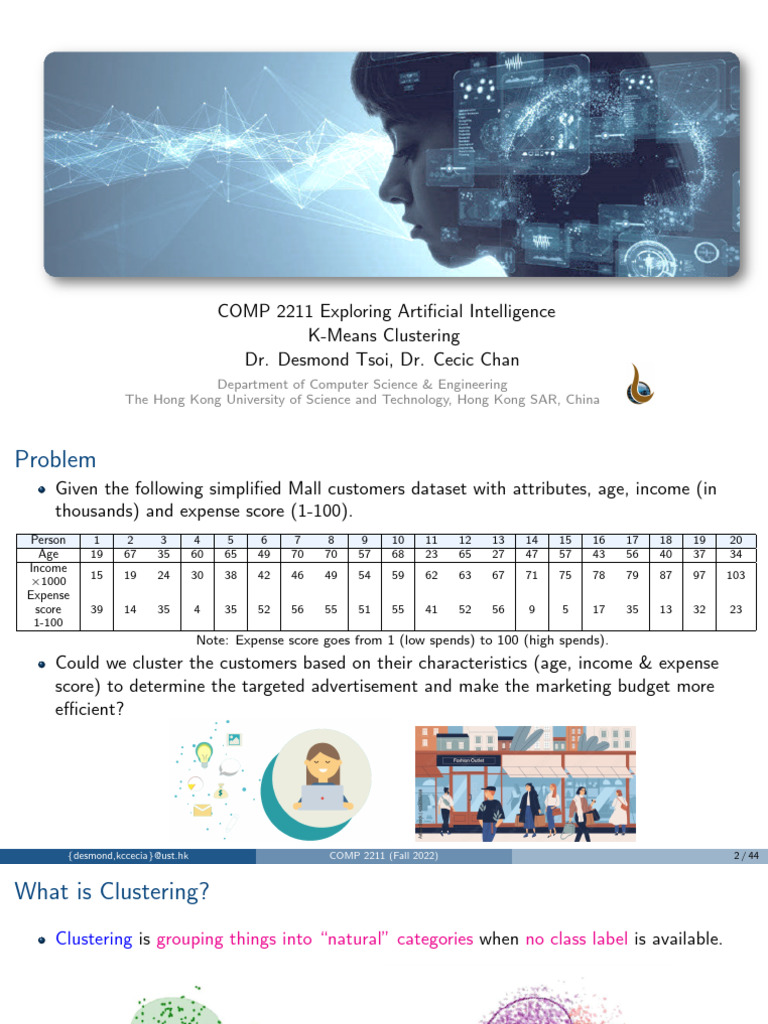 5 K Means Clustering Full | PDF | Principal Component Analysis | Cluster Analysis