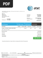 Att Bill | PDF | Cheque | At&T