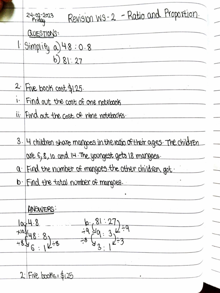 Revision Worksheets Math | PDF