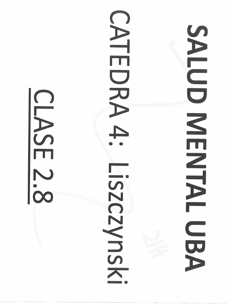 SM Liszynski clase 2.8 | PDF