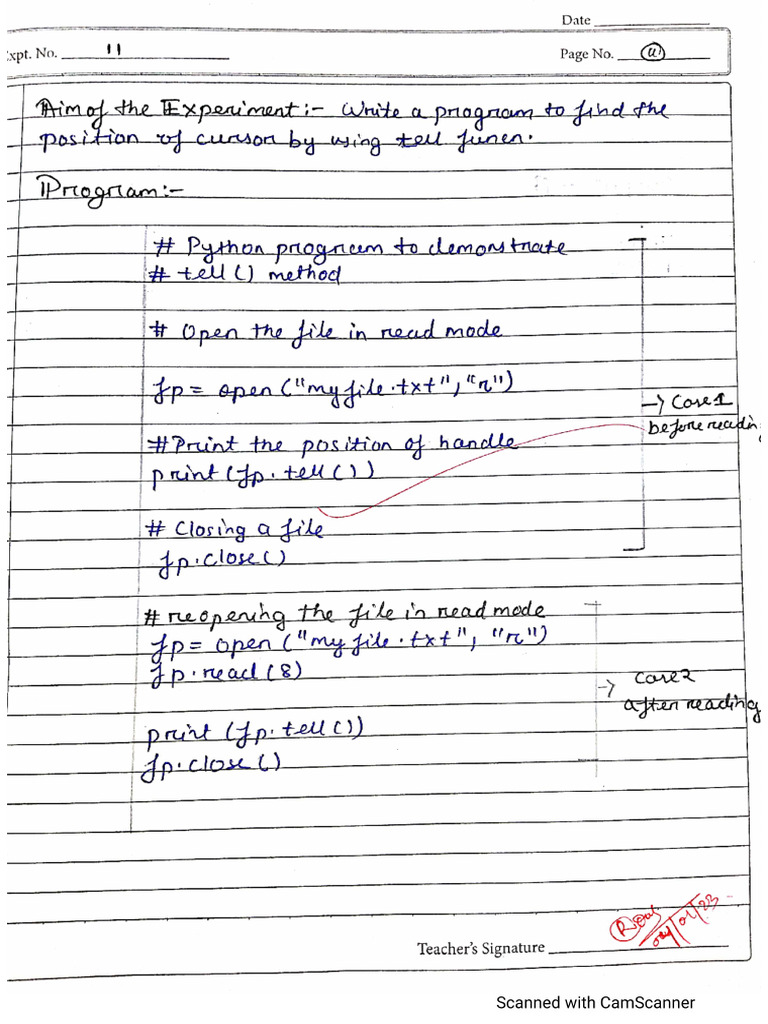 Practical of XII Comp SC Students 2 | PDF