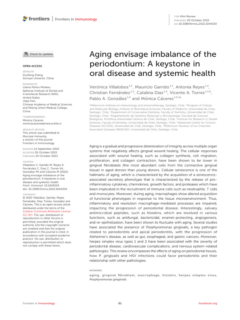 22-10-20 - Aging Envisage Imbalance of The Periodontium - A Keystone in ...