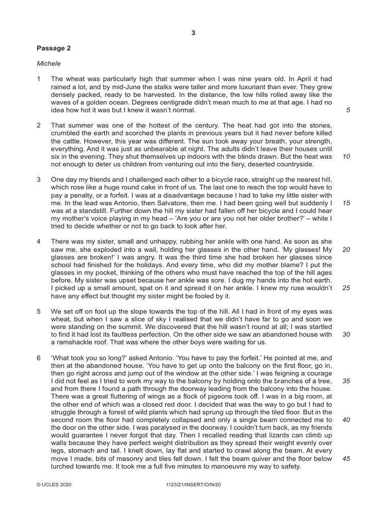 Comprehension-W20-Michele Insert | PDF