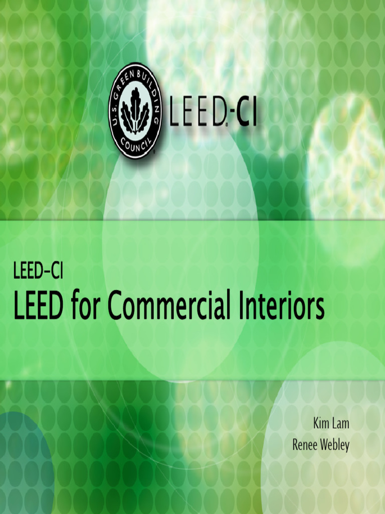 Leed Interior | PDF | Recycling | Sustainable Transport