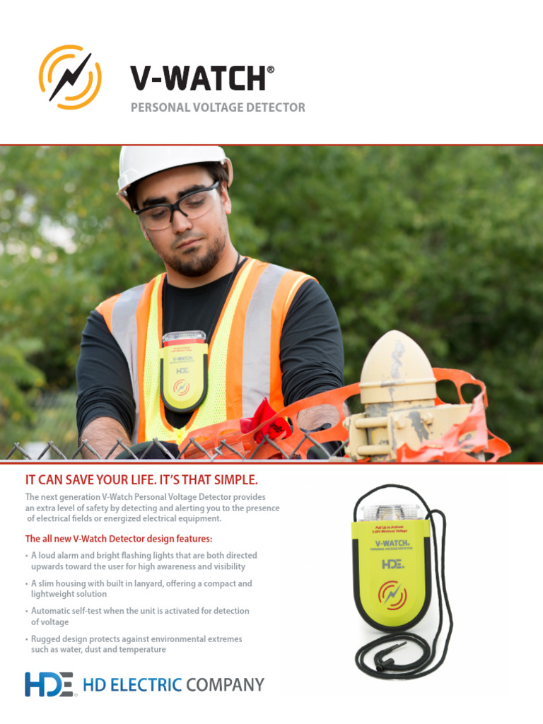 V-Watch Next Gen Personal Voltage Detector Lit | PDF | Voltage | High ...