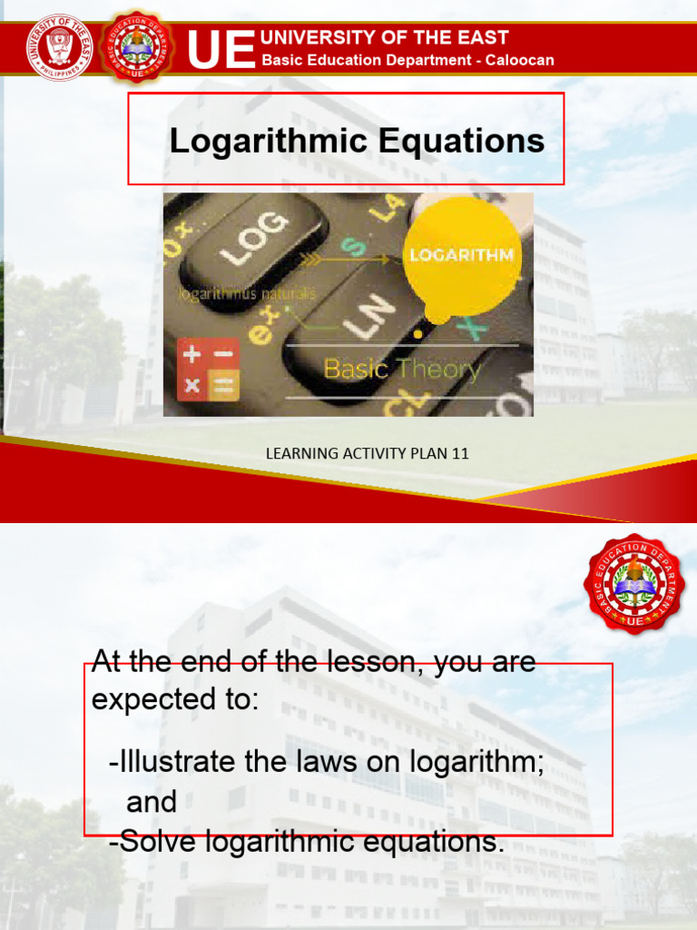 WLP11 Logarithm | PDF | Logarithm | Exponentiation