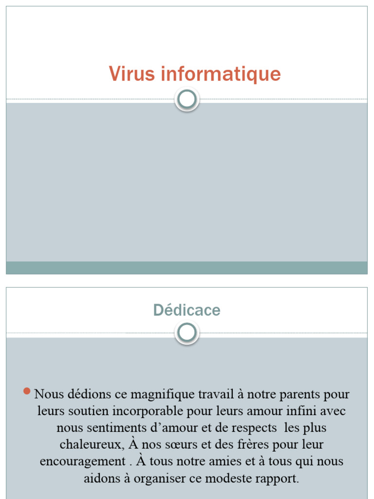 Guide Complet sur les Virus Informatiques | PDF | Virus informatique ...