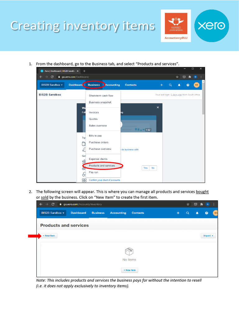 Creating Inventory Items | PDF | Prices | Business