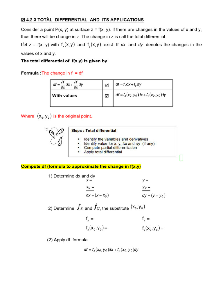 4.2.3 Total Differential | PDF | Area | Surface Area