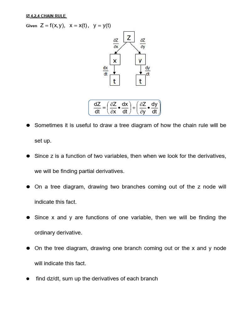 4.2.4 Chain Rule and Implicit Differentation | PDF | Derivative | Calculus