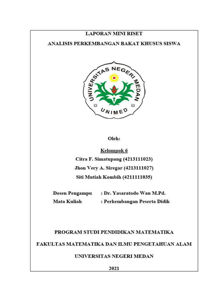 Laporan Mini Riset PPD Kelompok | PDF