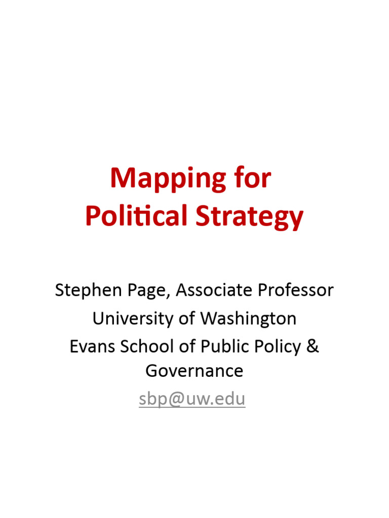 Mapping Political Strategy University Washington | PDF | Swot Analysis