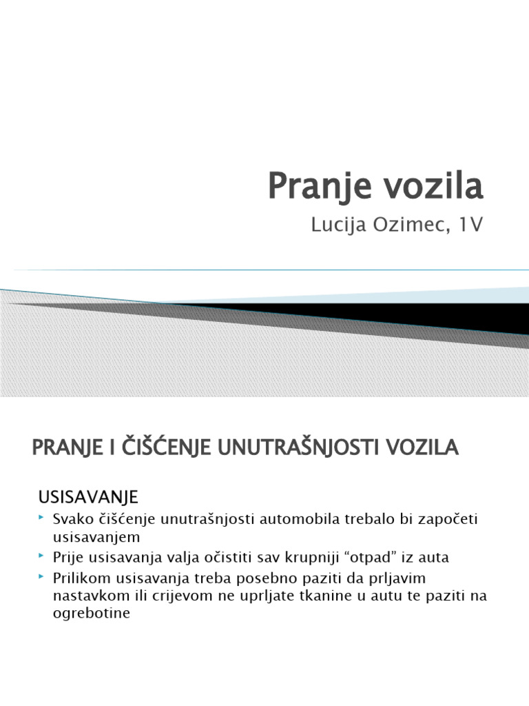 Pranje Vozila | PDF