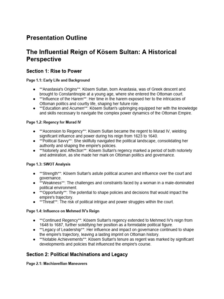 Kosem Sultan | PDF | Ottoman Empire | Governance