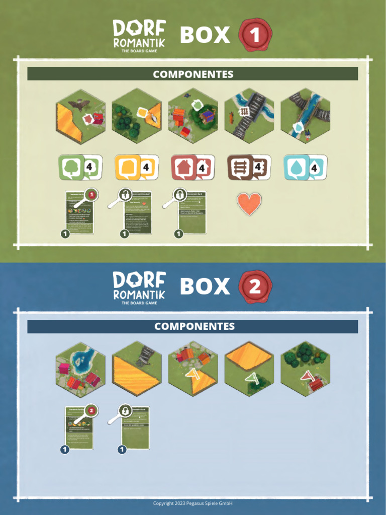 Dorfromantik Game Components Guide | PDF | Sports | Games Of Mental Skill