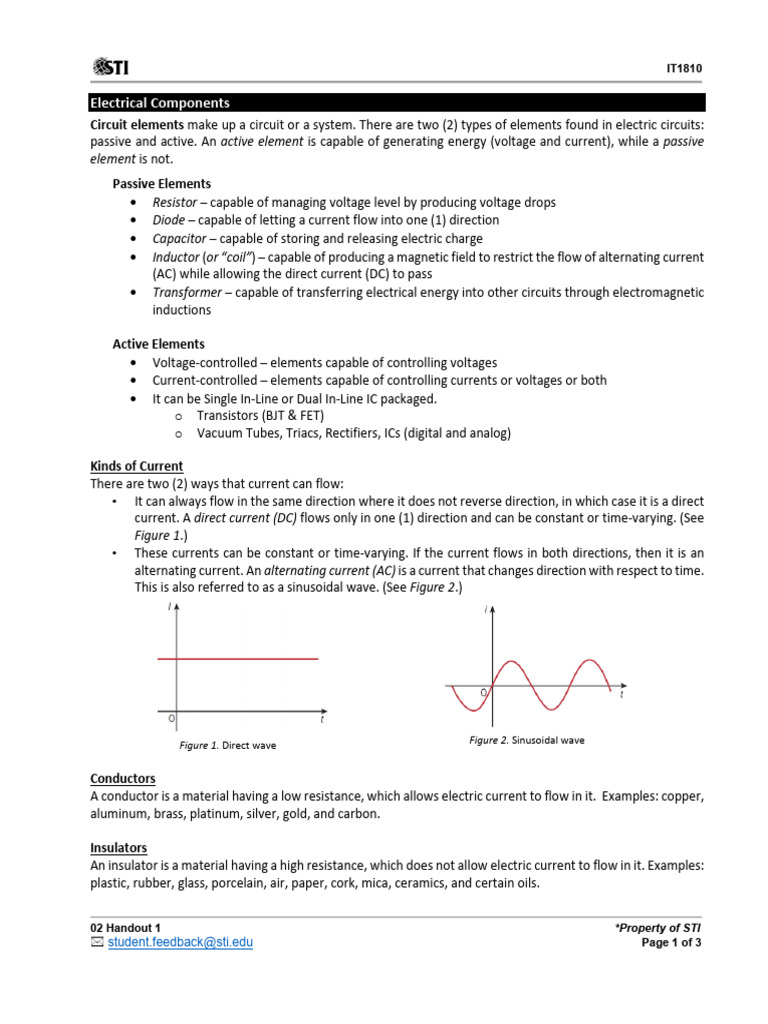 02 Handout 18 | PDF | Passivity (Engineering) | Electrical Resistance And Conductance