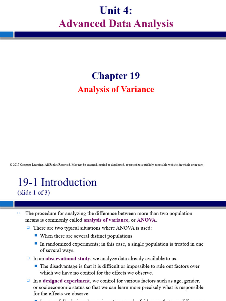 STAT609 SP23 LCN Unit4-Presentation2 | PDF | Analysis Of Variance | Experiment