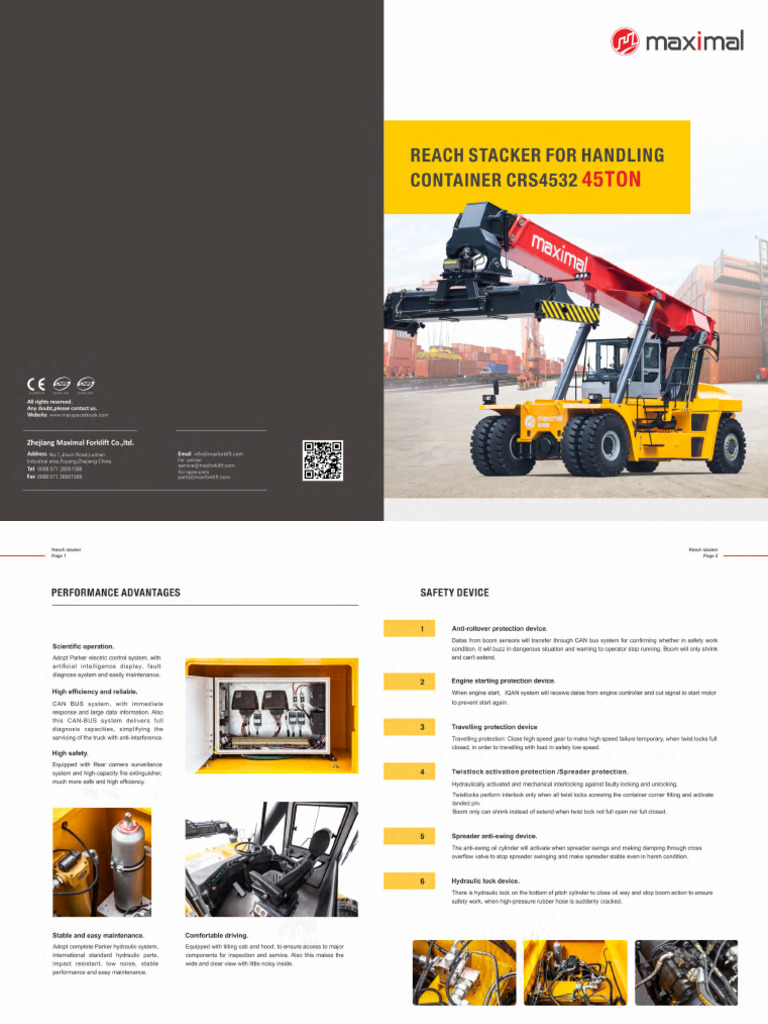 Maximal Reach Stacker Catalogue | PDF